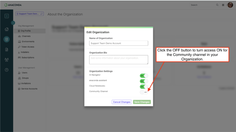 How to Enable the Community Channel for Package Security Manager On ...